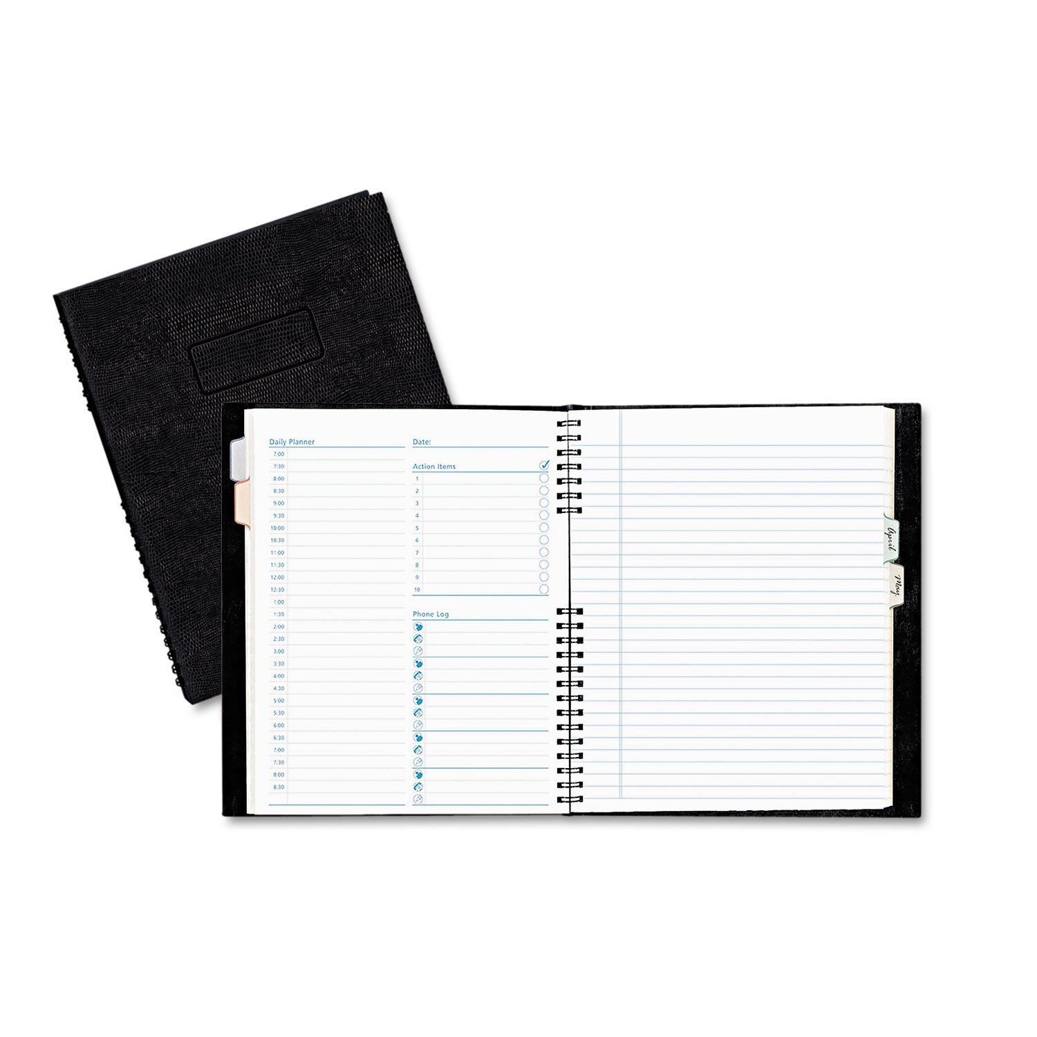 Blueline A29C81 NotePro Undated Daily Planner, 9-1/4 x 7-1/4, Black