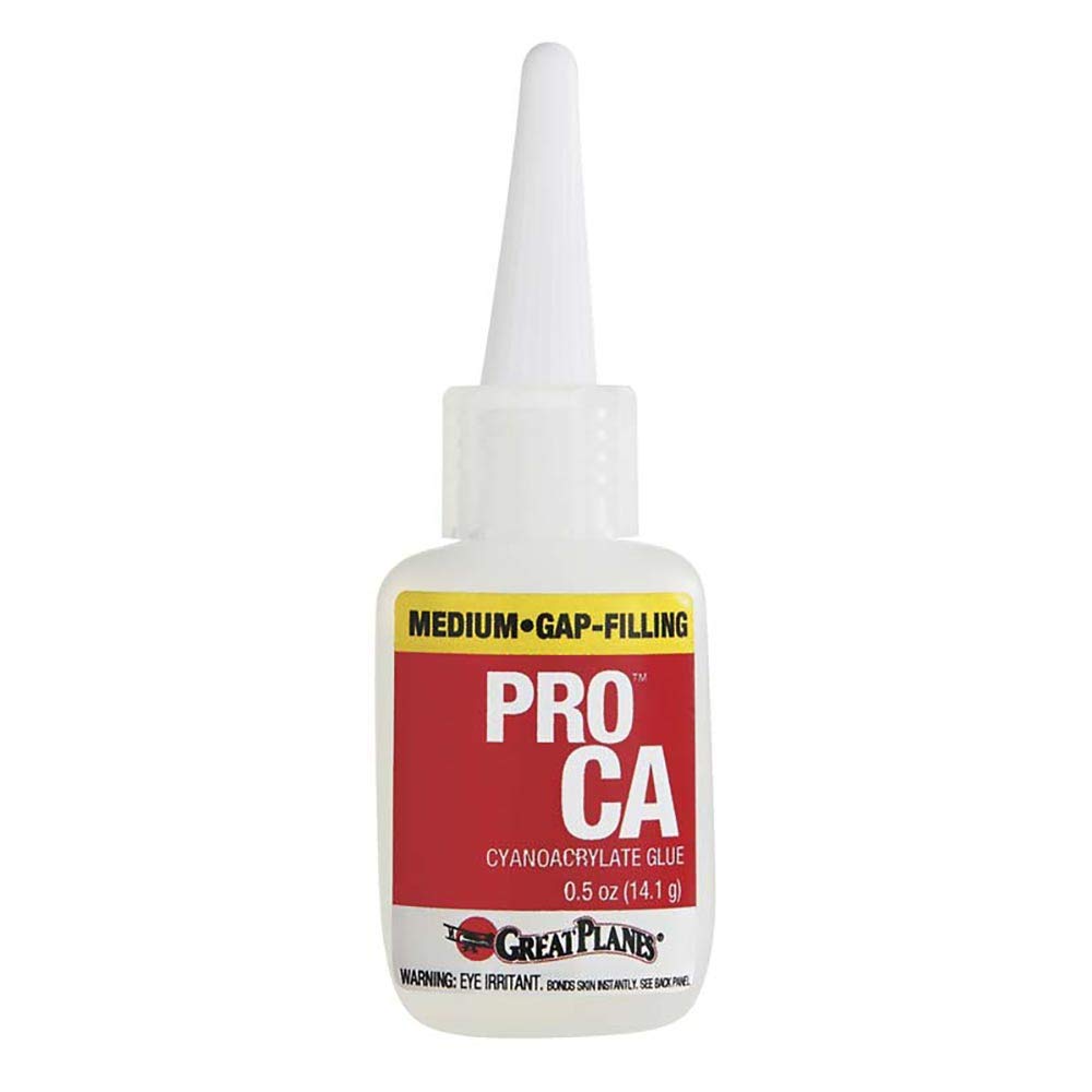 Great Planes Pro CA+ Glue Medium 1/2 oz GPMR6007 Miscellaneous Airplane Accessories