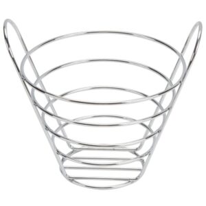 american metalcraft wbc705 baskets, 8.25" length x 6.875" width, silver