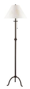 cal lighting bo-903fl iron floor lamp with pull chain, matte black