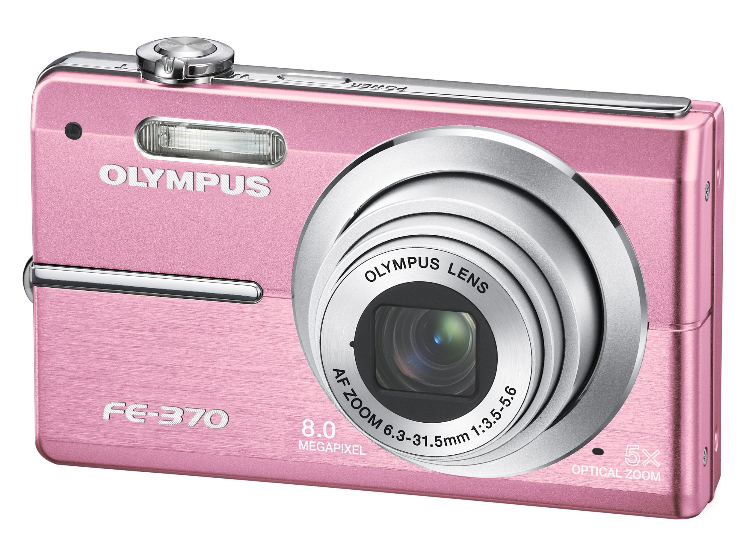 OM SYSTEM OLYMPUS FE370 8MP Digital Camera with 5x Optical Dual Image Stabilized Zoom (Pink)