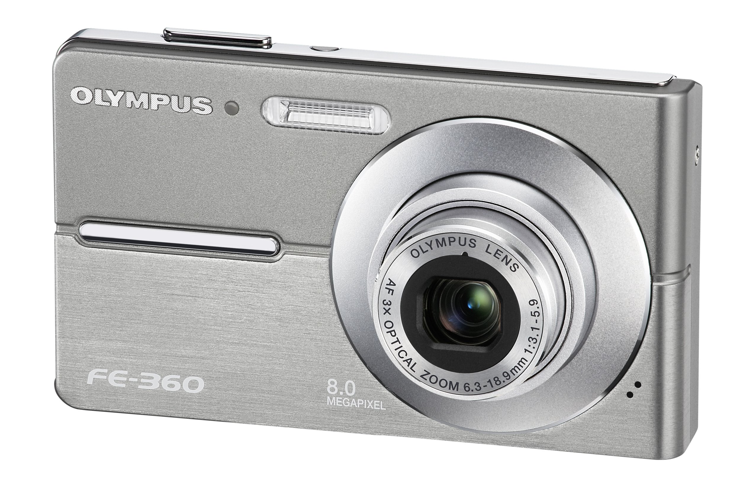 OM SYSTEM OLYMPUS FE360 8MP Digital Camera with 3x Optical Dual Zoom (Silver)