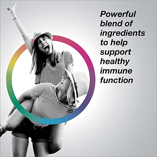 Rainbow Light Counter Attack Immune Support, Dietary Supplement Provides Immune Support, With Vitamin C, Zinc and 3 Targeted Herbal Blends, Vegan and Gluten Free, 90 Count