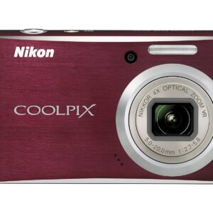 Nikon Coolpix S610 10MP Digital Camera with 4x Optical Vibration Reduction (VR) Zoom (Deep Red)