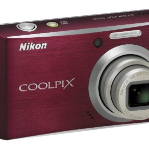 Nikon Coolpix S610 10MP Digital Camera with 4x Optical Vibration Reduction (VR) Zoom (Deep Red)