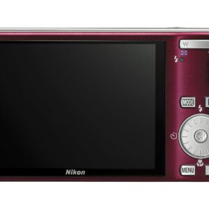 Nikon Coolpix S610 10MP Digital Camera with 4x Optical Vibration Reduction (VR) Zoom (Deep Red)