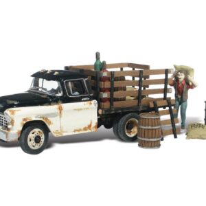 Henry's Haulin 1955 Chevy Truck w/Figure & Acc. N Scale Woodland