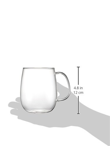 KINTO 8292 UNITEA Cup, 19.7 fl oz (550 ml), Dishwasher and Microwave Safe, Heat-resistant Glass, Gift