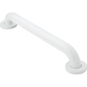 moen r8718w home care bathroom safety 18-inch grab bar with concealed screws, glacier