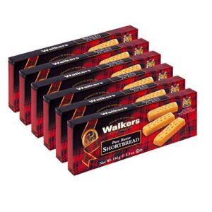 walker’s pure butter shortbread fingers - 8-count box (pack of 6) - authentic shortbread cookies from scotland​