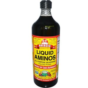 bragg liquid aminos, natural soy sauce alternative, 32-ounce bottle , (pack of 3)