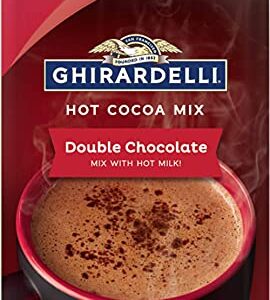 Ghirardelli Double Chocolate Hot Cocoa Mix, 0.85-Ounce Packets (Pack of 10)