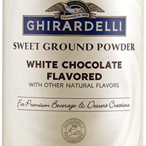 Ghirardelli Sweet Ground White Chocolate Flavor Powder, 3.12 lbs.