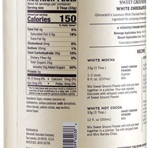 Ghirardelli Sweet Ground White Chocolate Flavor Powder, 3.12 lbs.