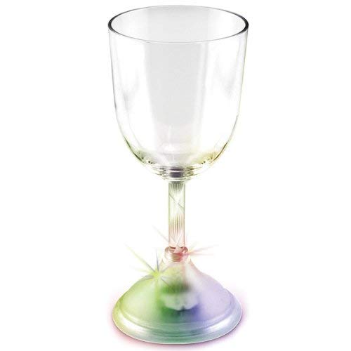 Flashing Panda LED Light Up Flashing 9 oz Novelty Acrylic Wine Goblet - One Cup