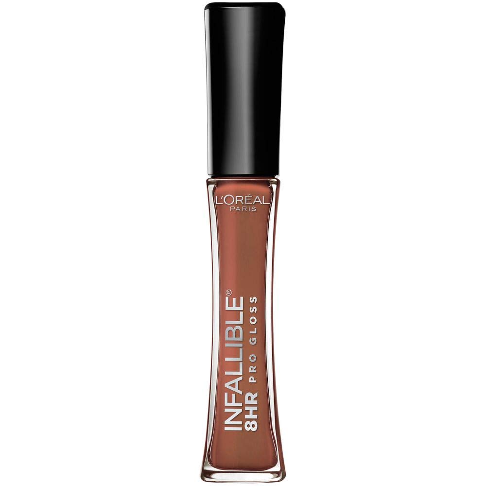 L’Oreal Paris Makeup Infallible 8 Hour Hydrating Lip Gloss, Barely Nude, 0.21 Fl Oz