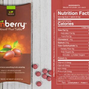 mberry Miracle Berry Tablets, Miracle Fruit Snacks, 10 Count.12 Ounce, Pack of 1