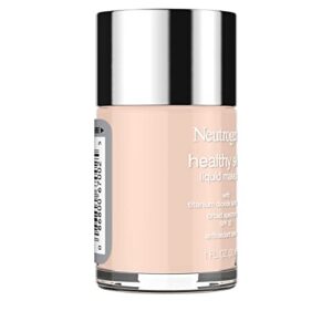 Neutrogena Healthy Skin Liquid Makeup Foundation, Broad Spectrum SPF 20 Sunscreen, Lightweight & Flawless Coverage Foundation with Antioxidant Vitamin E & Feverfew, Natural Ivory, 1 fl. oz