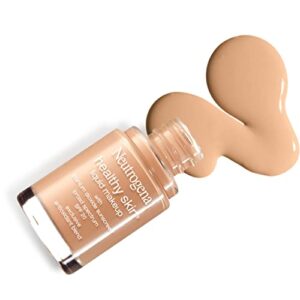 Neutrogena Healthy Skin Liquid Makeup Foundation, Broad Spectrum SPF 20 Sunscreen, Lightweight & Flawless Coverage Foundation with Antioxidant Vitamin E & Feverfew, Natural Ivory, 1 fl. oz