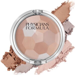 physicians formula setting powder palette multi-colored pressed finishing powder translucent, natural coverage, dermatologist tested, clinicially tested