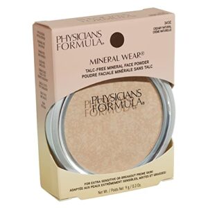 Physicians Formula Mineral Wear Talc-Free Mineral Face Powder Creamy Natural | Dermatologist Tested, Clinicially Tested