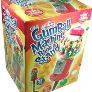 Classic Gumball Machine Bank and Stand (37" Tall)