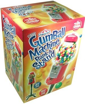 Classic Gumball Machine Bank and Stand (37" Tall)