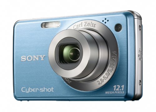 Sony Cybershot DSC-W220 12MP Digital Camera with 4x Optical Zoom with Super Steady Shot Image Stabilization (Light Blue) (OLD MODEL)