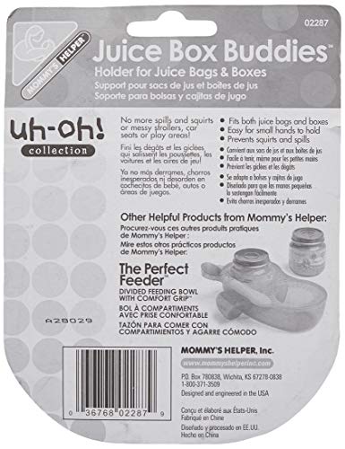 Mommys Helper Juice Box Buddies Holder for Juice Bags and Boxes