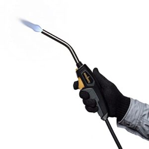 Bernzomatic BZ8250HT Reach Hose Torch, Trigger-Start Hose Torch with Included Holster For Fuel Canister