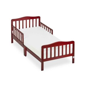 dream on me classic design toddler bed in cherry, greenguard gold certified 57x28x30 inch (pack of 1)