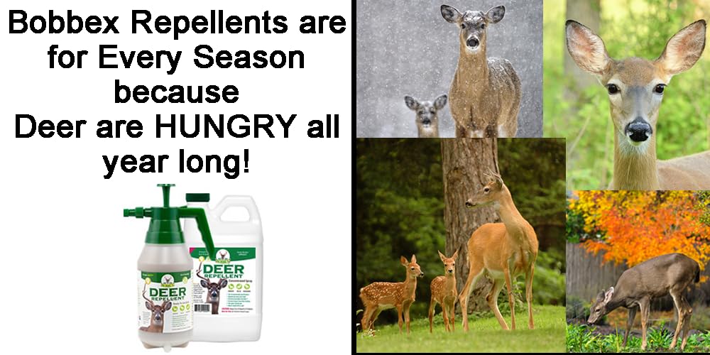 Concentrated Deer Repellent - Bobbex | Deer, Elk, and Moose Deterrent Concentrate (64 oz.) UB-U9NT-KE8U