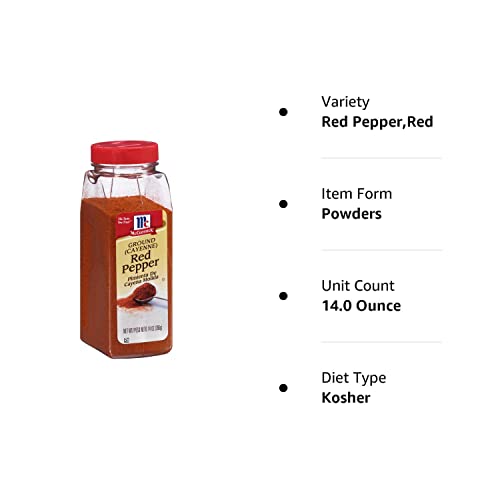 McCormick Ground Cayenne Red Pepper, 14 oz