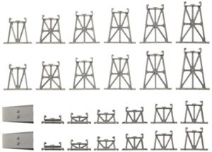 bachmann industries graduated trestle track set, n scale, 26-piece