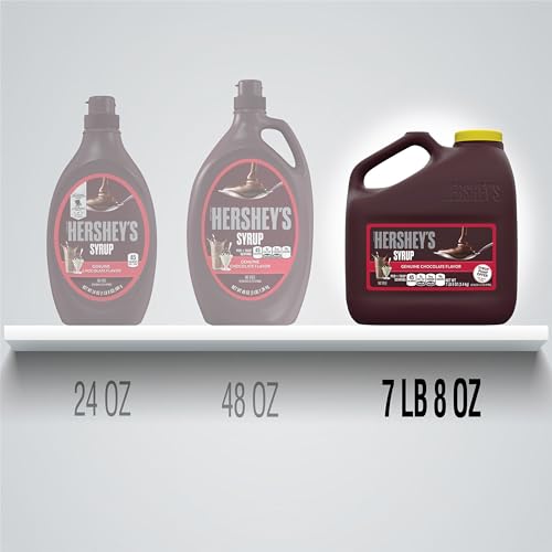 HERSHEY'S Chocolate Syrup Bulk Jug, 7 lb 8 oz