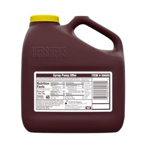 HERSHEY'S Chocolate Syrup Bulk Jug, 7 lb 8 oz