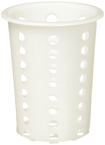 Winco Flatware Cylinder, Plastic White Medium