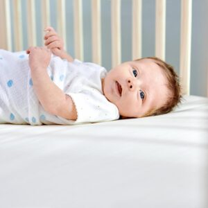 Naturepedic Organic Baby Crib Mattress - Classic 150 Coil 2-Stage Infant & Toddler Mattress - Waterproof Baby Bed Mattress for Crib - Non-Toxic Standard Baby Crib Mattress