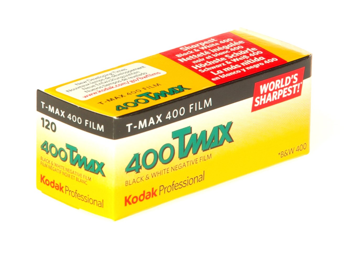 Kodak 400 TMAX Professional ISO 400, 120mm, Black and White Film