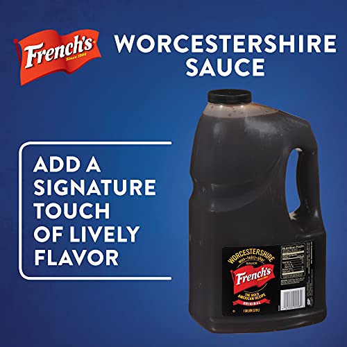 French's Worcestershire Sauce, 1 gal - One Gallon Container of Gluten-Free Worcestershire Sauce, Perfect as Meat Tenderizer, Marinades, Sauces and More