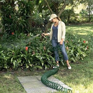 Flexon CH1225CN Coil Garden Hose, 25ft, Green