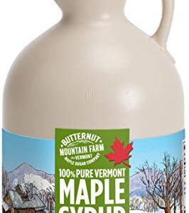 Butternut Mountain Farm Pure Vermont Maple Syrup, Grade A, Dark Color, Robust Taste, All Natural, Easy Pour, 32 Fl Oz, 1 Qt (Prev Grade B)