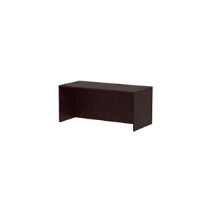 Alera ALEVA216630MY 65 in. x 29.5 in. x 29.63 in. Valencia Series Straight Front Desk Shell - Mahogany