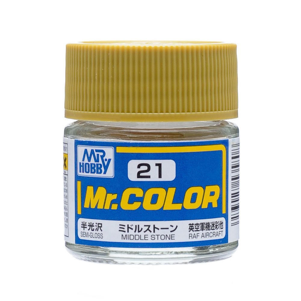 C21 Semi-Gloss Middle Stone 10ml, GSI Mr. Color