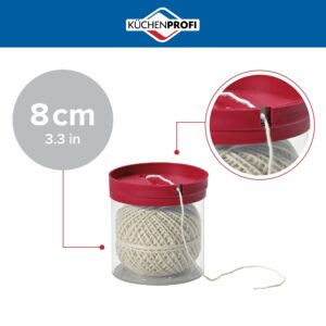 Küchenprofi Kitchen Twine with Acrylic Twine Dispenser, All-Purpose Cooking and Baking String