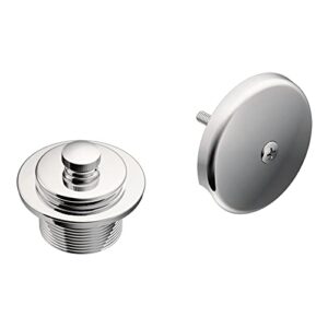 moen t90331 push-n-lock tub and shower drain kit with 1-1/2 inch threads, chrome