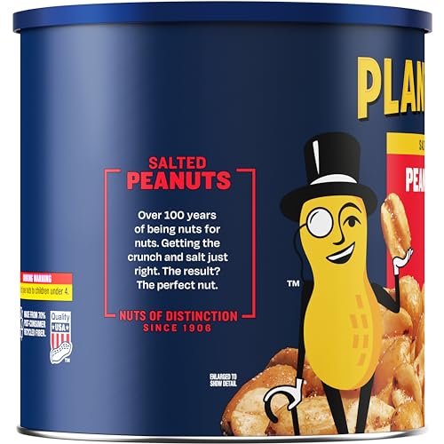 Planters Salted Peanuts (56 oz Canister)