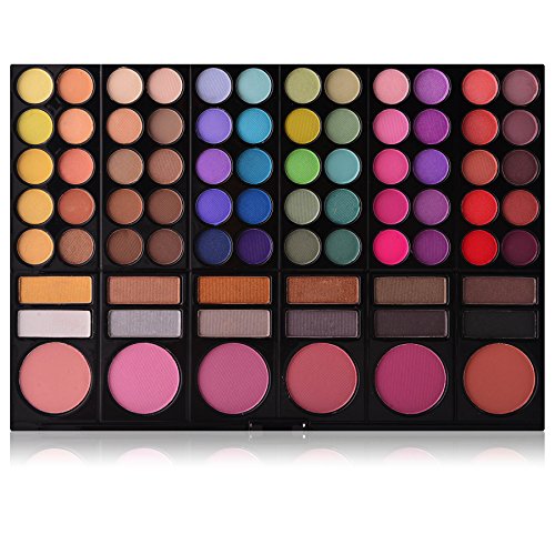 SHANY Festival Ready Palette - Highly Pigmented Blendable Eye shadows, Makeup Blush and Face powder Makeup Kit with 78 Colors - Makeup Palette