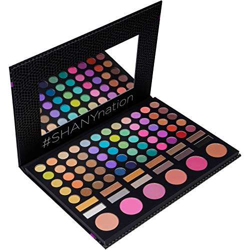 SHANY Festival Ready Palette - Highly Pigmented Blendable Eye shadows, Makeup Blush and Face powder Makeup Kit with 78 Colors - Makeup Palette