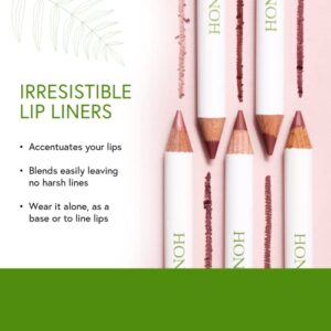 Honeybee Gardens Irresistible Lip Liner In Perfection, Mocha Rose Color, Long-Lasting, Gluten-Free, Vegan, 0.04 oz